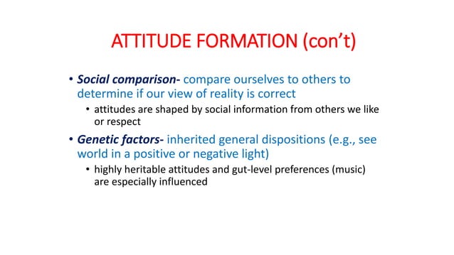 Attitude social psychology ppt | PPTX