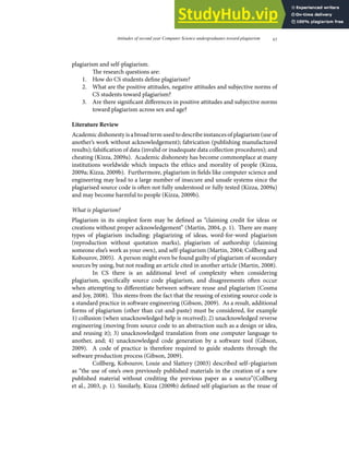 Attitudes Of Second Year Computer Science Undergraduates Toward ...