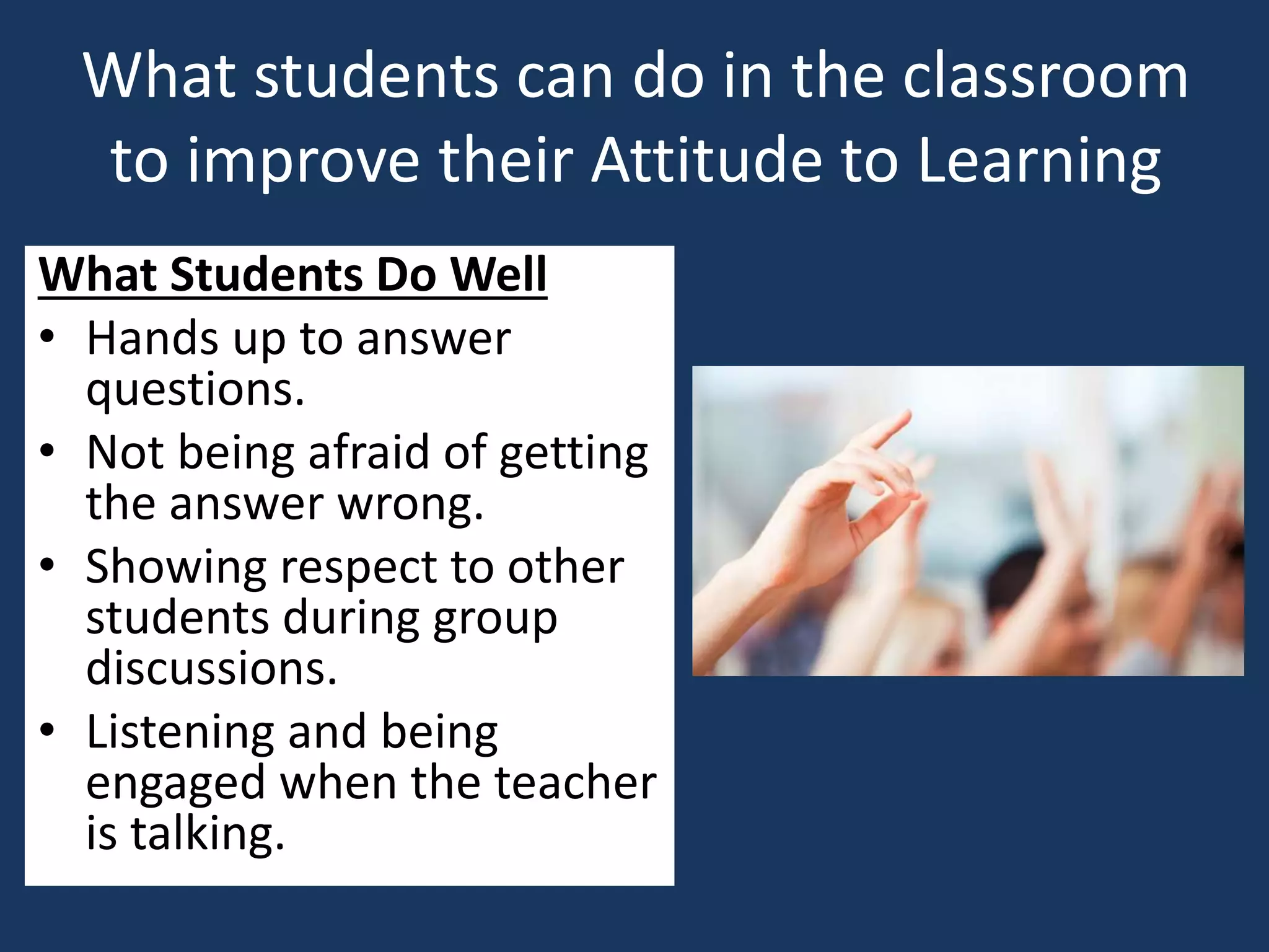 Attitudes to Learning | PPTX