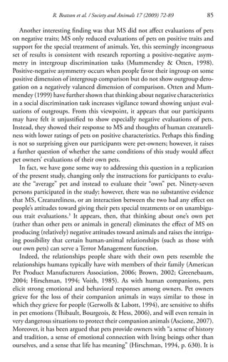 Attitudes toward animals | PDF