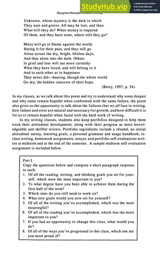 Attitudes Toward Writing | PDF