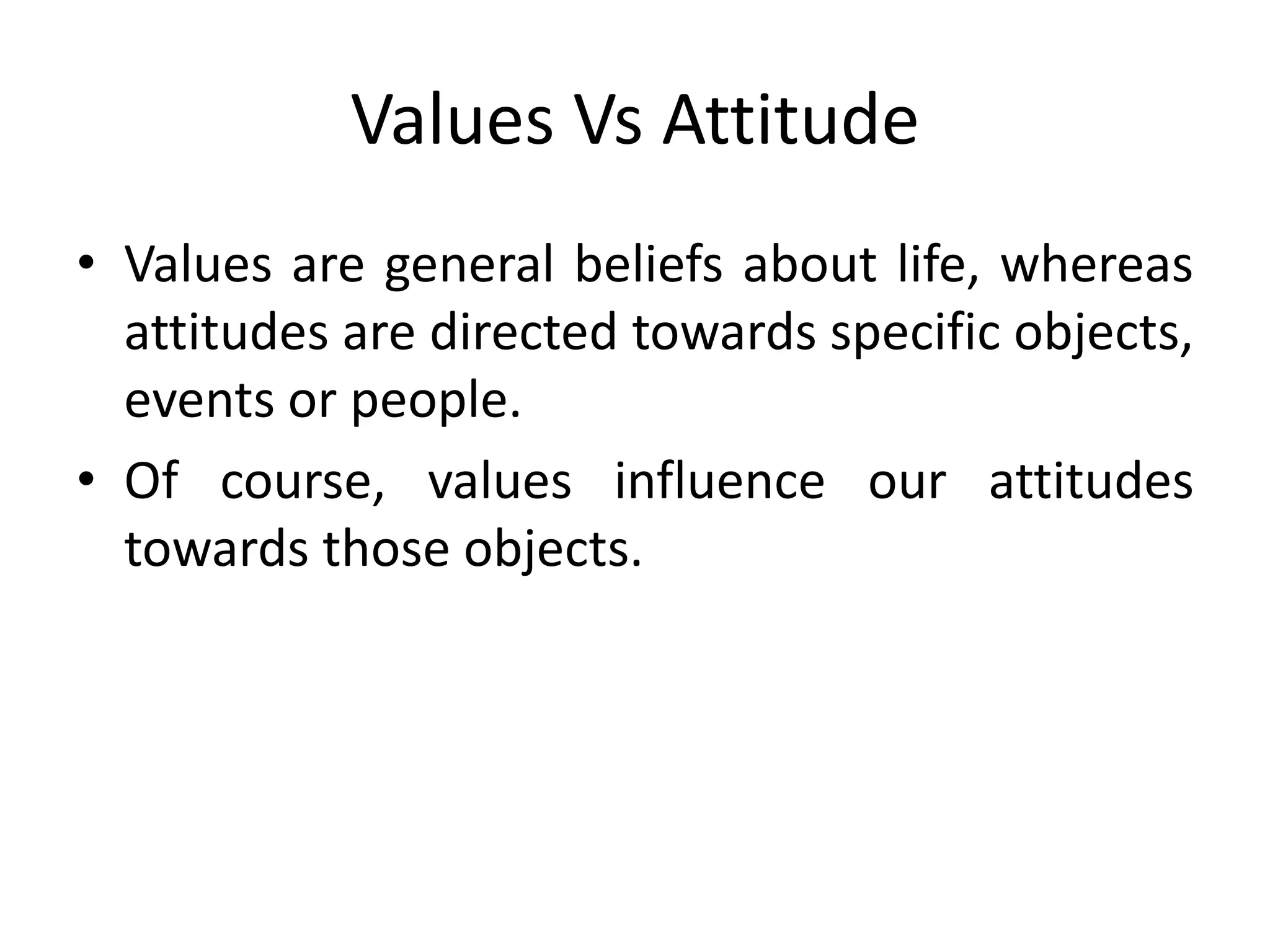 Attitudes & values | PPT