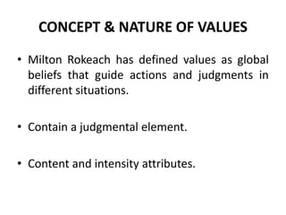 Attitudes & values | PPT