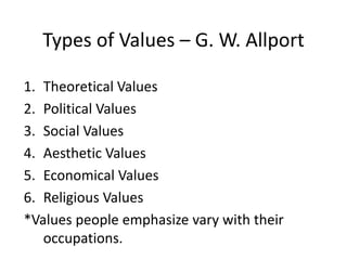 Attitudes & values | PPT