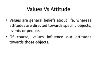 Attitudes & values | PPT