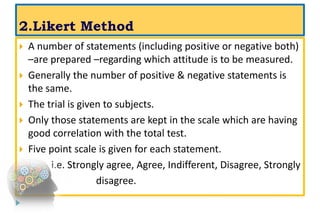 Attitude test,personality test, Projective technique, & sociometric ...