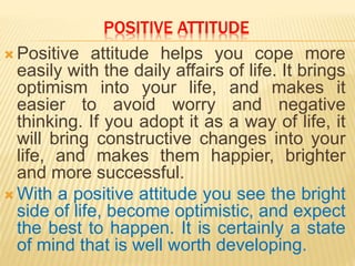Attitude the key to success | PPTX