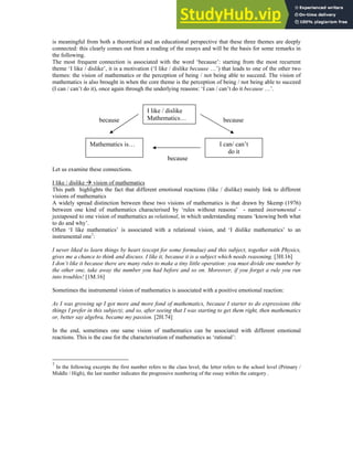 ATTITUDE TOWARD MATHEMATICS OVERCOMING THE POSITIVE NEGATIVE DICHOTOMY ...