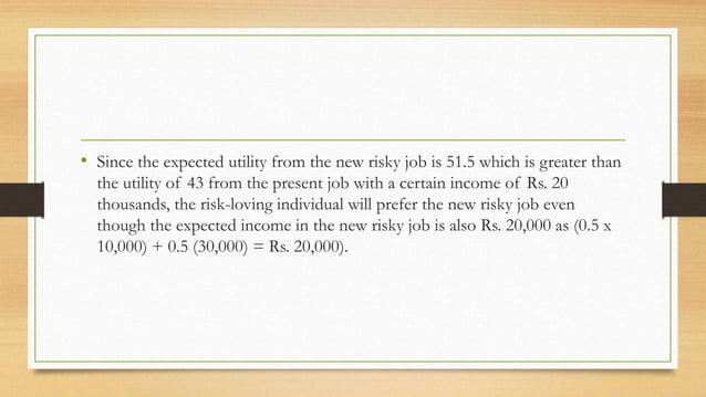 Attitude Towards Risk-Risk Lover, Risk Nuetral, Risk Averter | PPTX