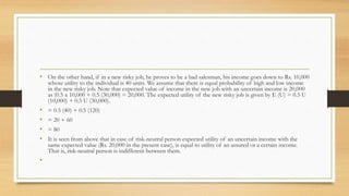 Attitude Towards Risk-Risk Lover, Risk Nuetral, Risk Averter | PPTX