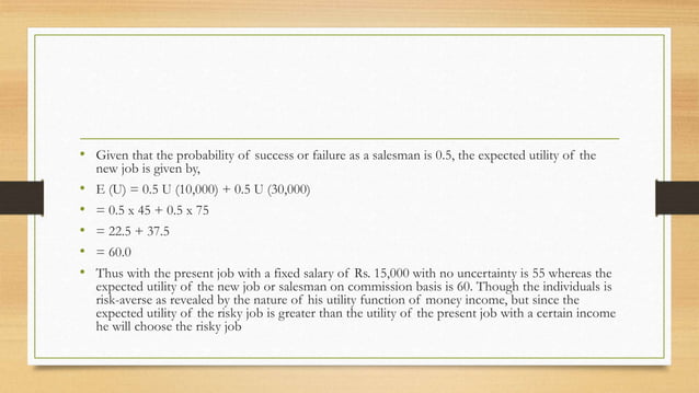 Attitude Towards Risk-Risk Lover, Risk Nuetral, Risk Averter | PPTX