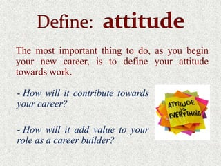Attitude towards work | PPT