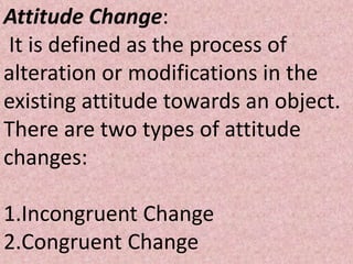 Attitude Type and Change | PPTX