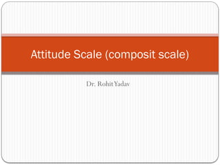 Attitute scale for Nursing Reasearch B.Sc. Nursing IV year | PPTX
