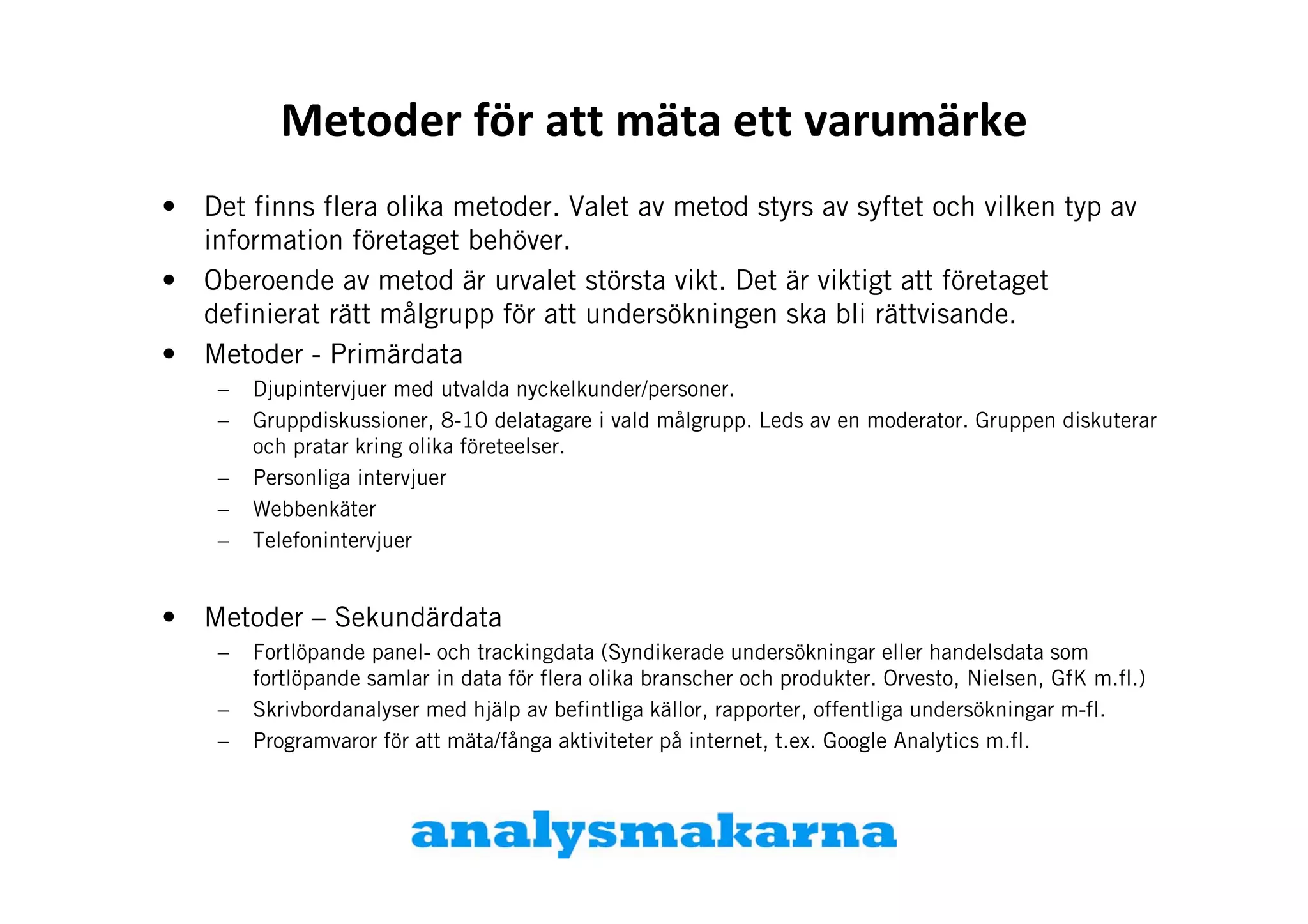 Att mäta ett varumärke_analysmakarna_2012 | PDF