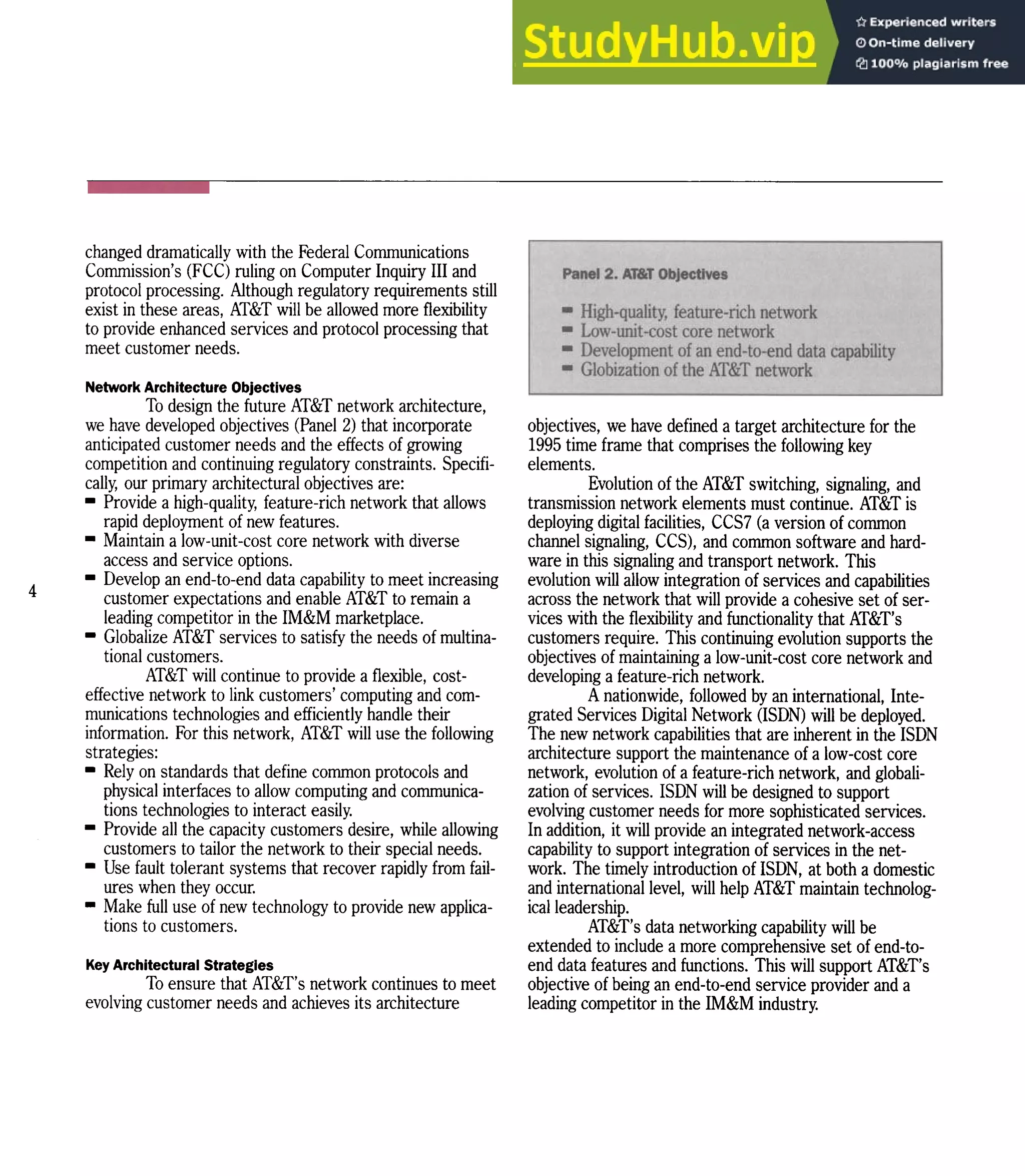 AT T Network Architecture Evolution | PDF