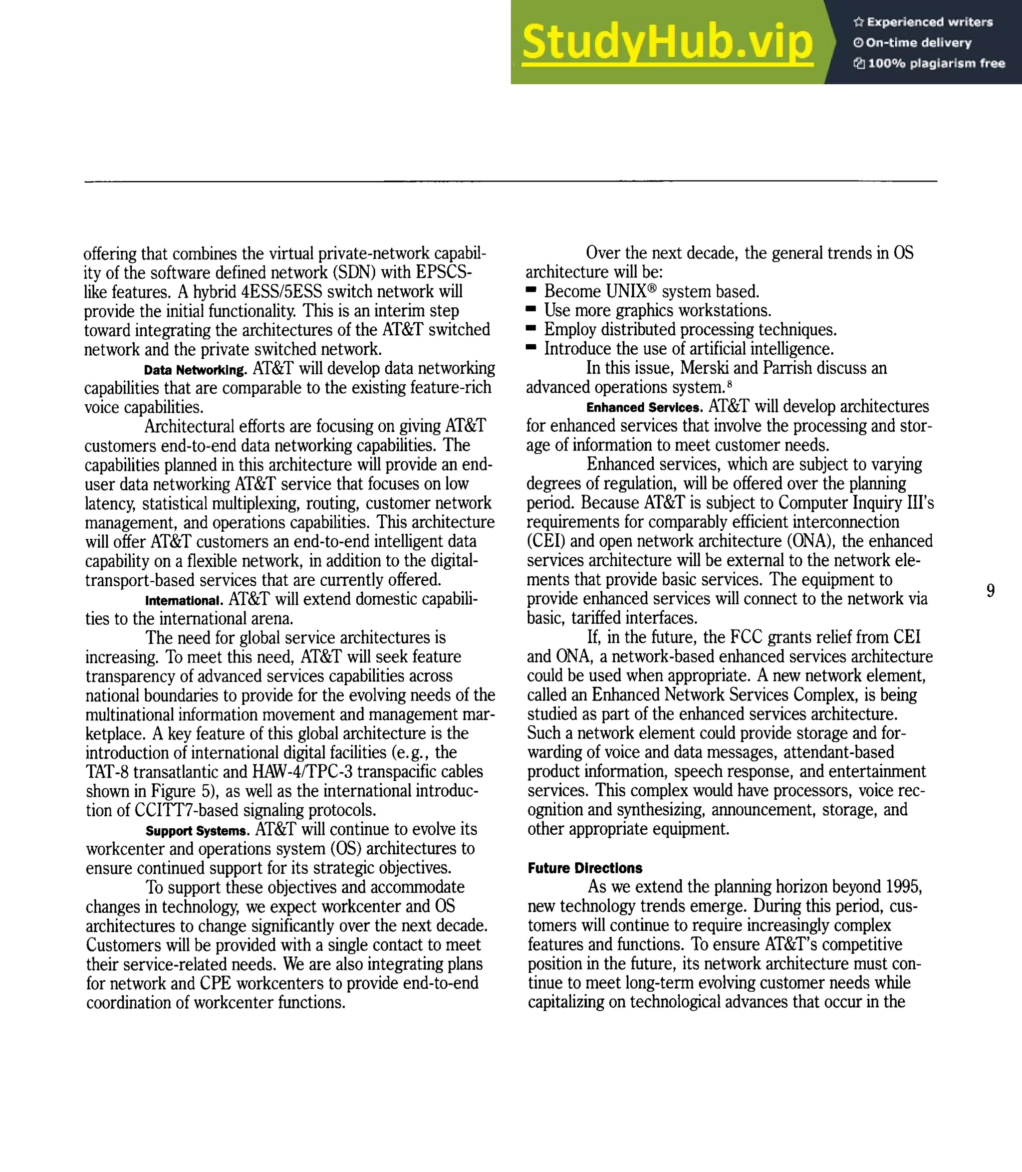 AT T Network Architecture Evolution | PDF