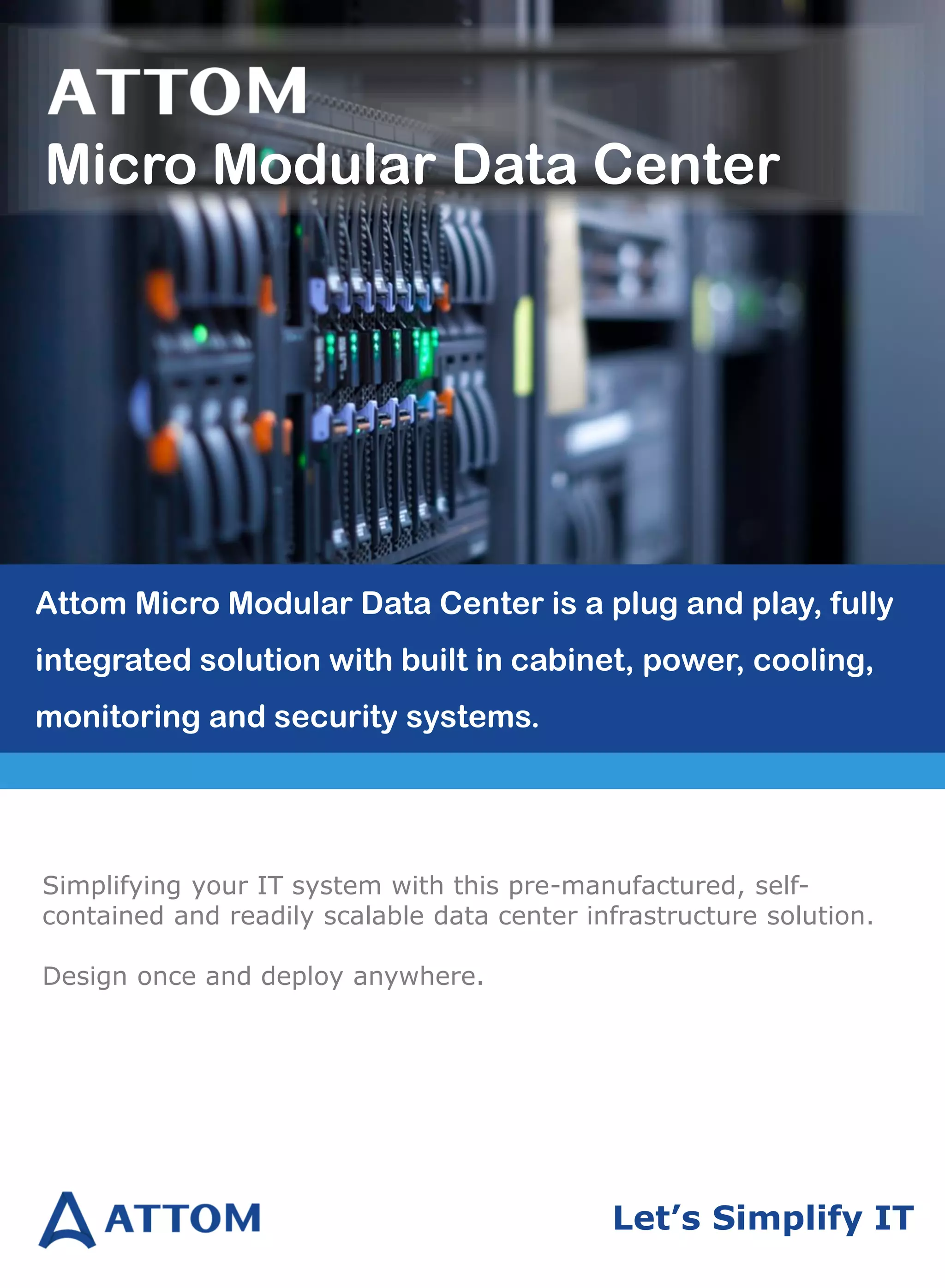 Attom Micro Data Center Brochure | PDF