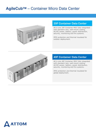 Attom Micro Data Center Brochure | PDF