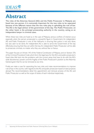 Attorney General and Public Prosecutor | PDF | Legal Services Industry ...