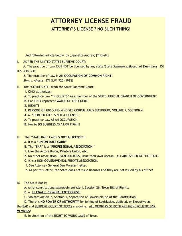 Attorney License Fraud | PDF