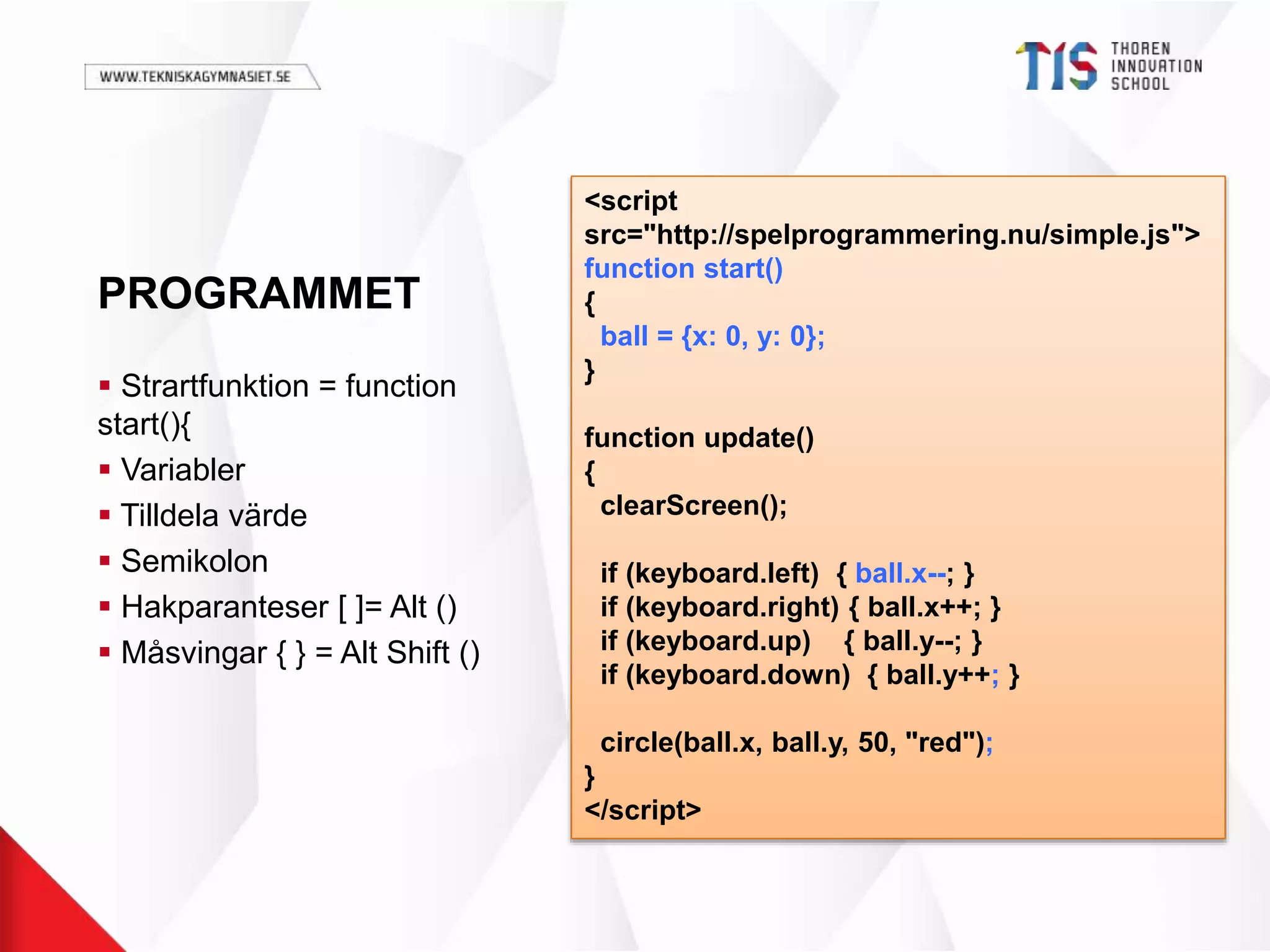 Att programmera med javascript grunder | PPT