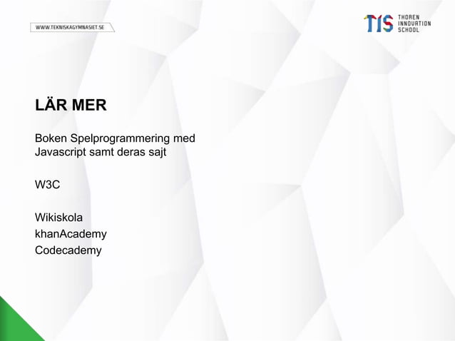 Att programmera med javascript grunder | PPT