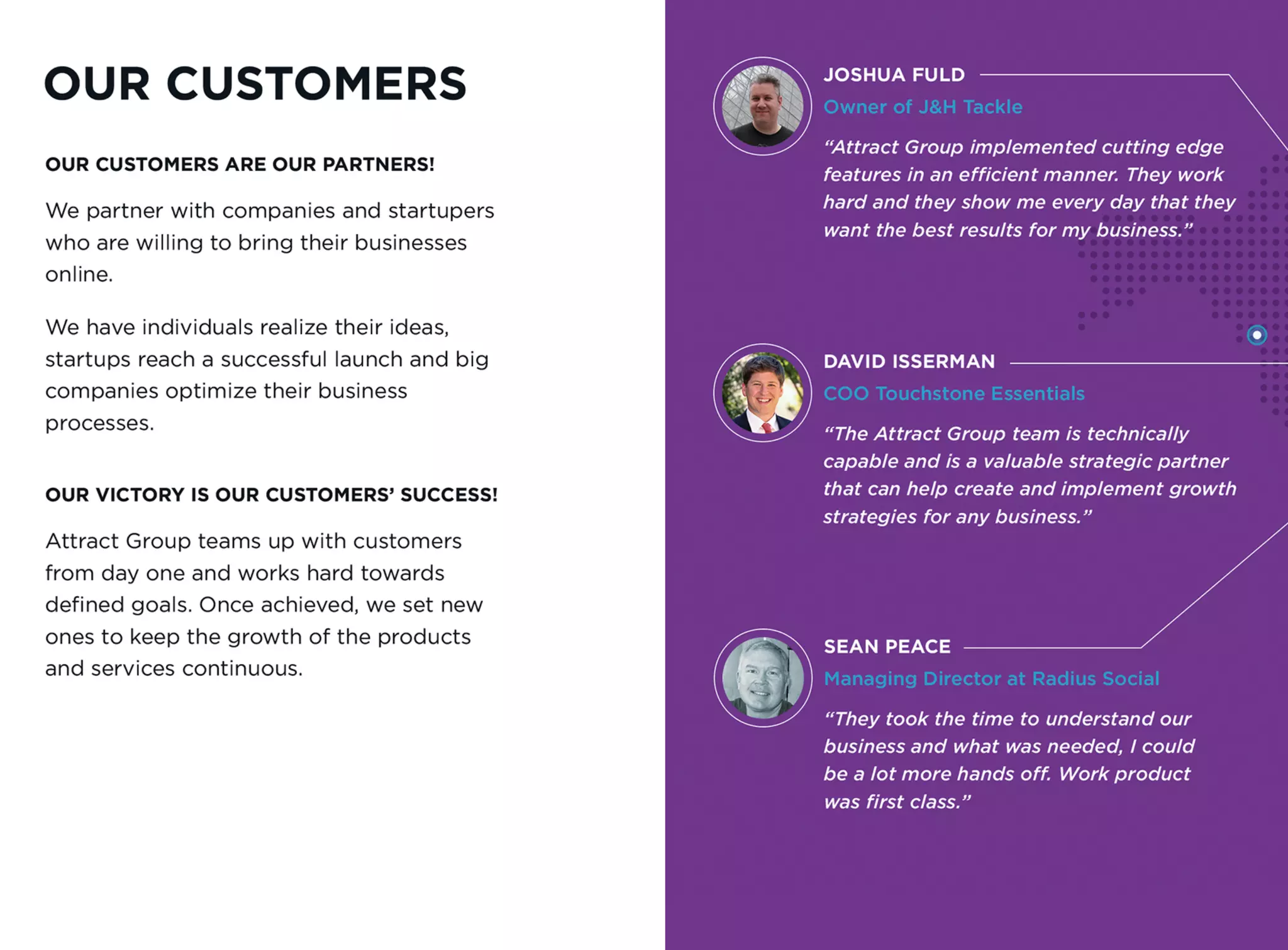 Attract group mobile app development portfolio | PDF