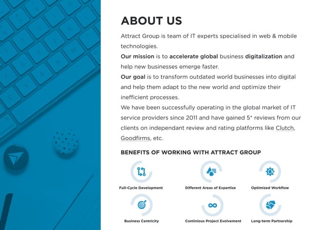 Attract group mobile app development portfolio | PPT