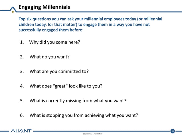 Attracting and Retaining Millennials | PPTX | Career Advice | Careers