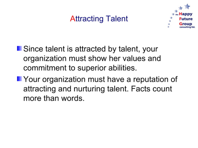 Attracting & Retaining Talent | PPT