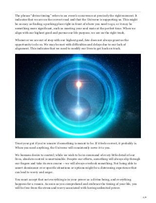 The Ultimate Guide to Divine Timing | PDF