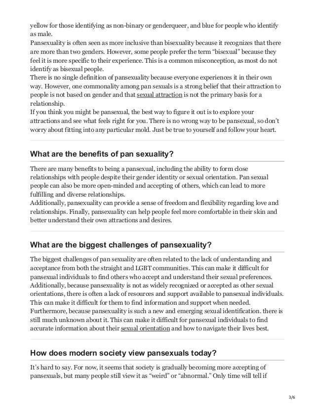 What Does Pan Sexuality Mean Pdf