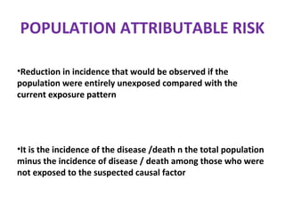 Attributable risk and population attributable risk | PPT