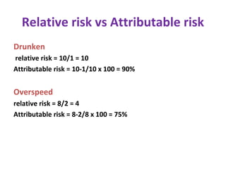 Attributable risk and population attributable risk | PPT