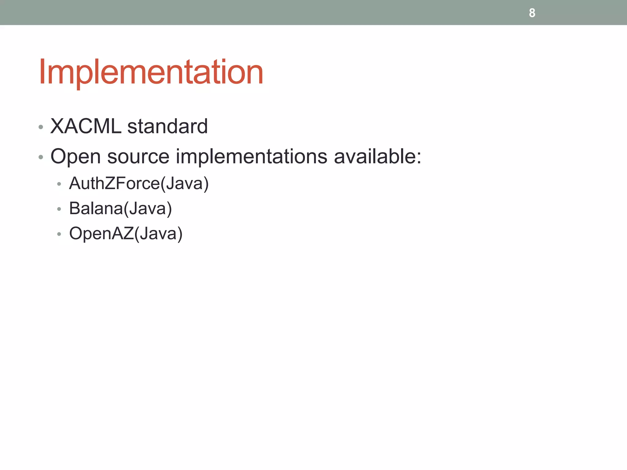 Attribute based access control | PPTX