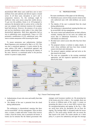 Attribute based encryption with privacy preserving in clouds | PDF | Cloud Computing | Internet