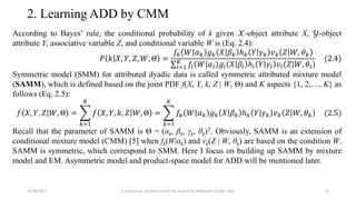 Conditional mixture model for modeling attributed dyadic data | PPTX | Physics | Science