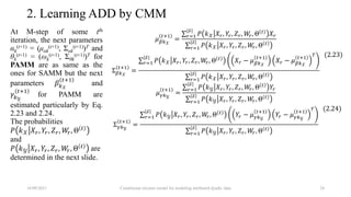 Conditional mixture model for modeling attributed dyadic data | PPT