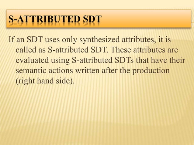 Attribute grammer | PPTX | Computing | Technology & Computing