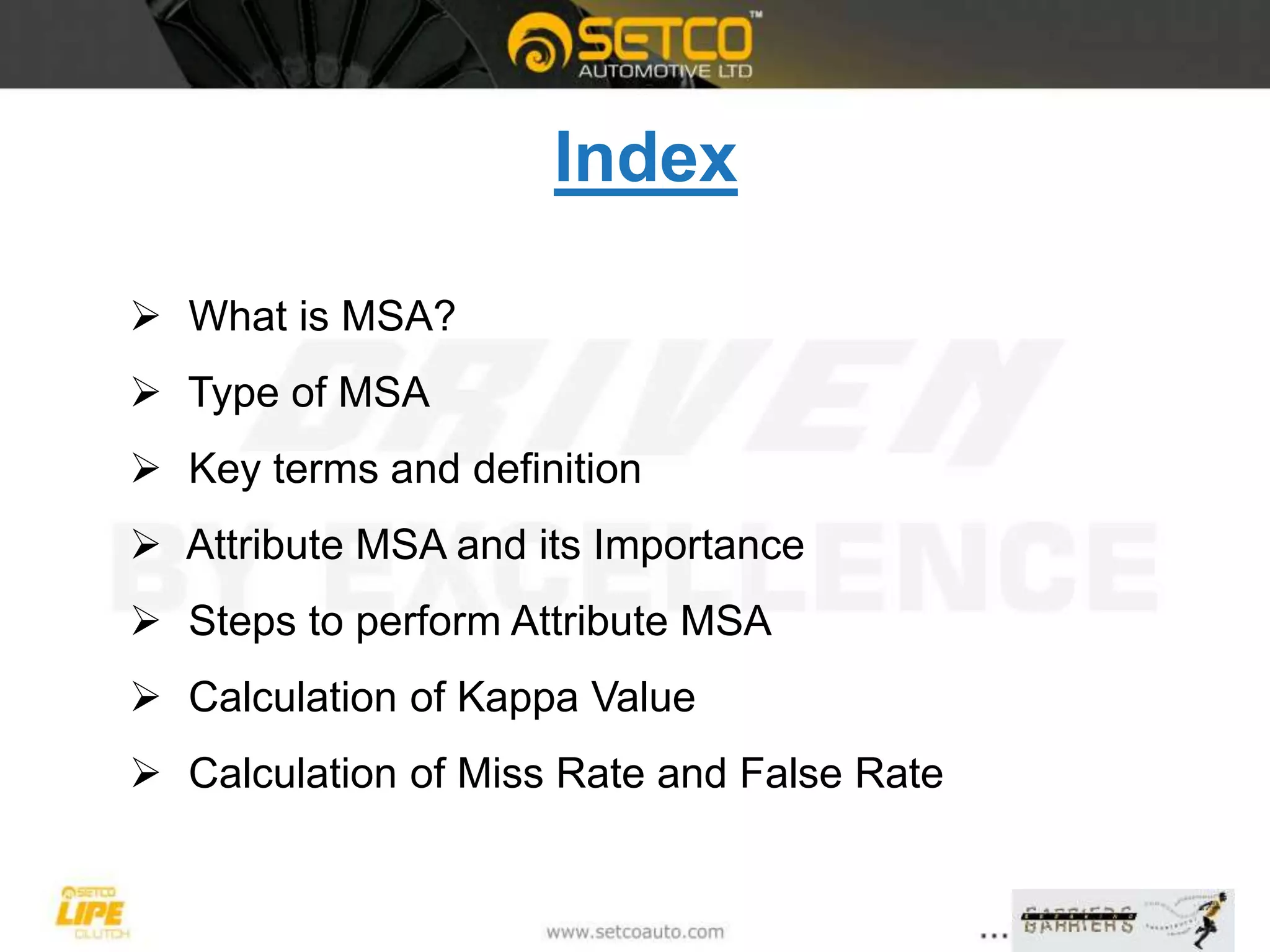 Attribute MSA | PPTX