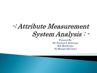 Attribute MSA presentation | PDF