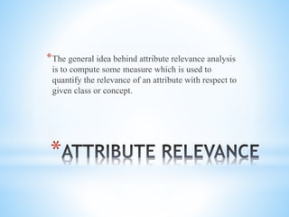 Attribute oriented analysis | PPTX