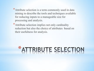 Attribute oriented analysis | PPTX