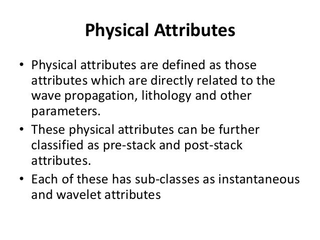 Seismic Attributes .pptx Seismic Attributes .pptx