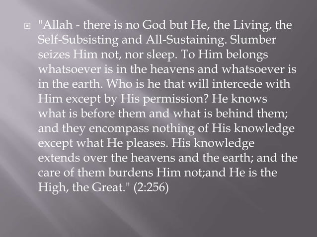 Attributes of allah | PPTX