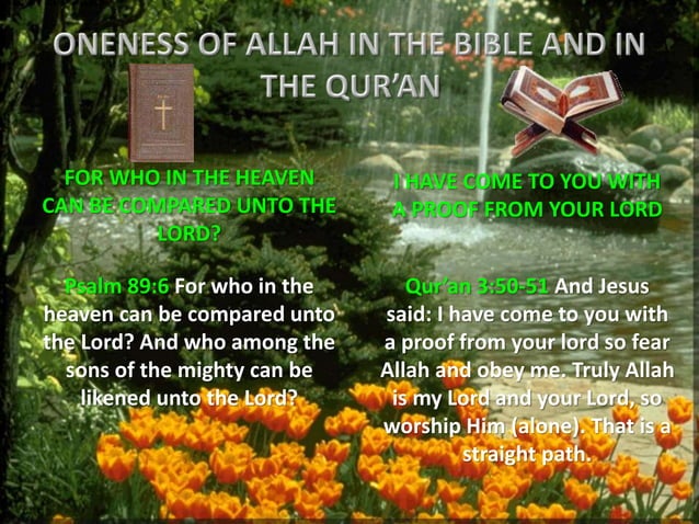 Attributes of Allah in the Quran and in the Bible | PPT