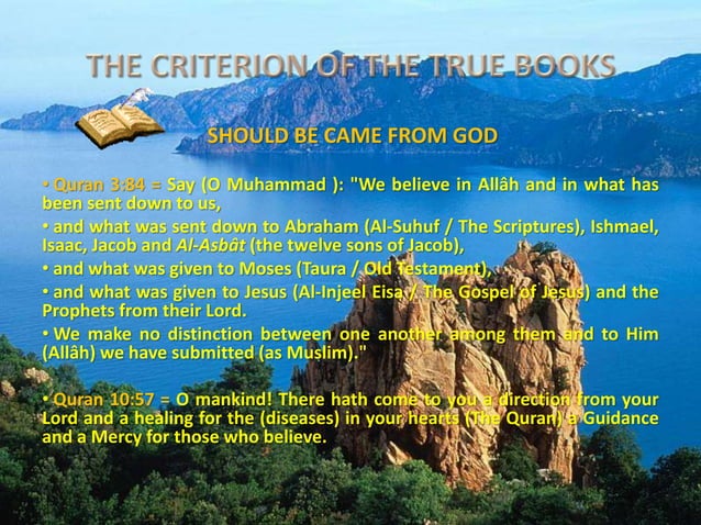 Attributes of Allah in the Quran and in the Bible | PPT