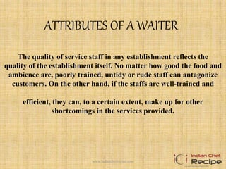 Attributes of a waiter | PPTX