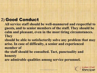 Attributes of a waiter | PPTX